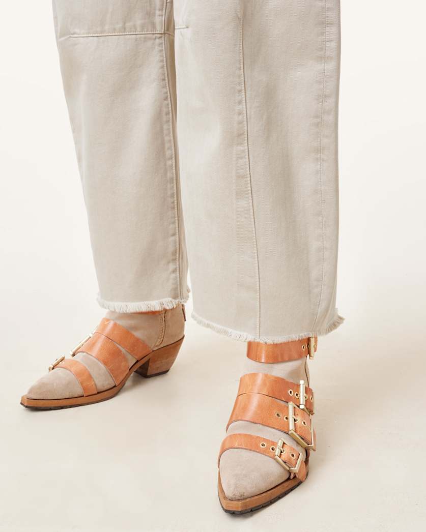 Jett Barrel Leg Denim Jeans CREAM WHITE | ALLSAINTS